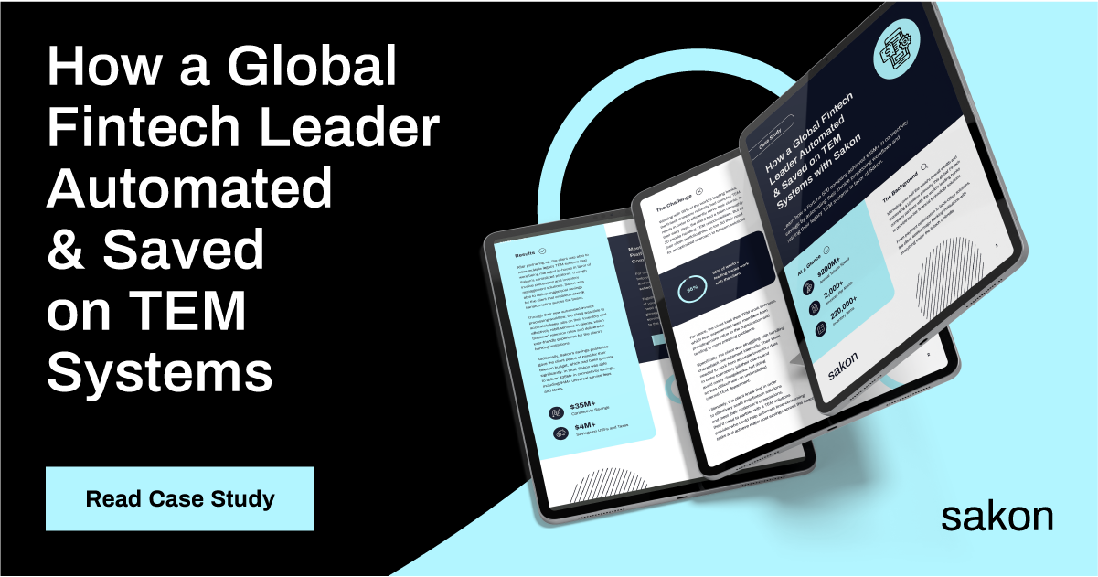 How a Global Fintech Leader Automated & Saved on TEM Systems with Sakon
